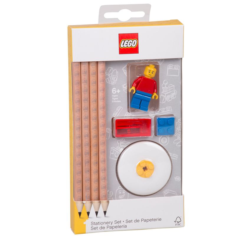 LEGO – Set – 8 Pcs Stationery, lg52053 Figurine, Multi-Coloured ...