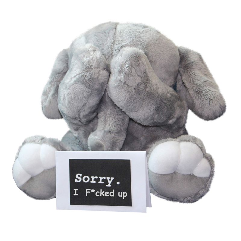 Cutest I'm Sorry Gift for Her & Him - Shy Baby Elephant - Embarrassed ...