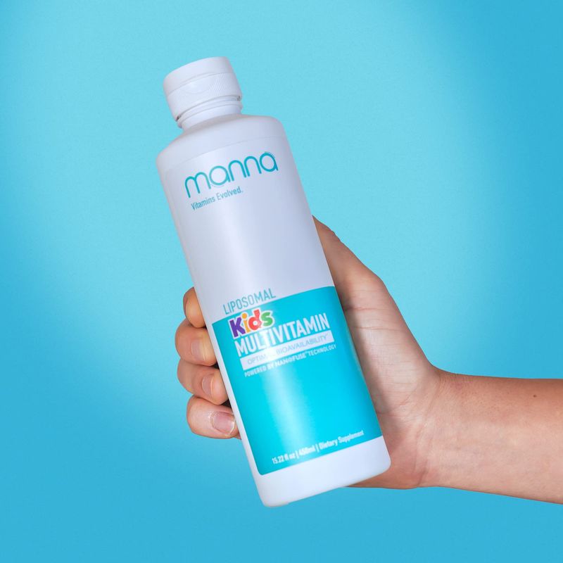 Manna Vitamins Evolved Liposomal Kids Multivitamin - Vitamin D3 ...