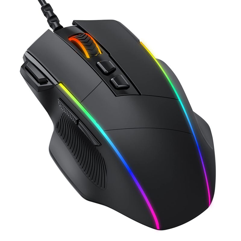 Dacoity RGB Gaming Mouse, PC Gamer Mouse with 8 Programmable Buttons ...