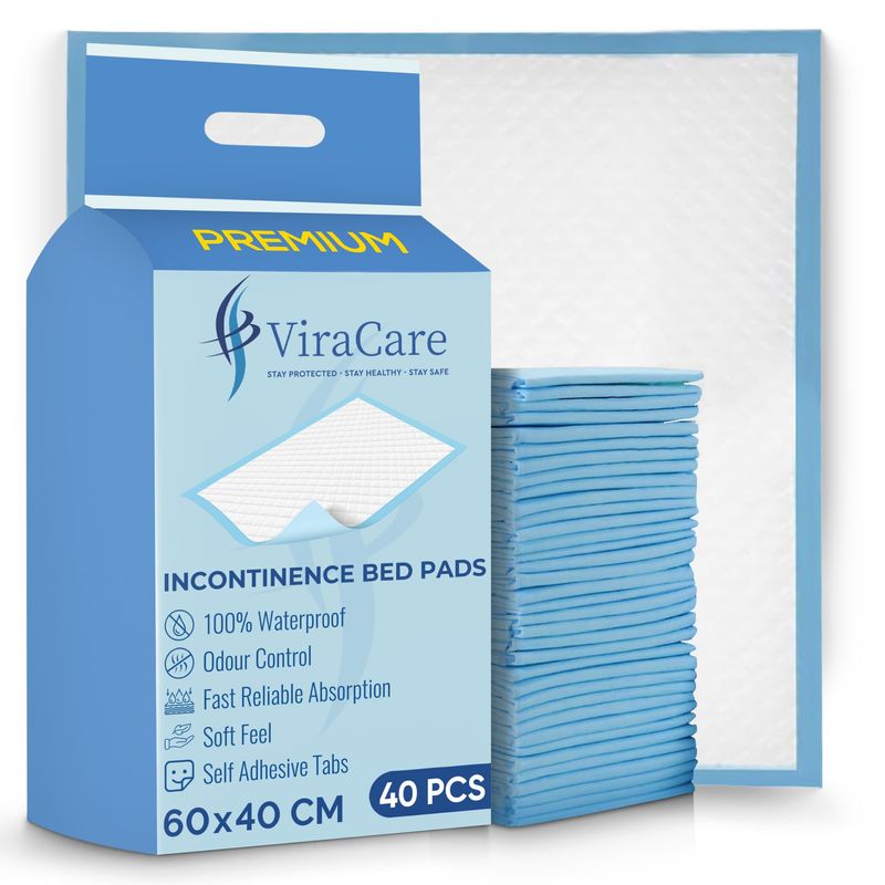 160 x Premium Incontinence Bed Pads 60x40 cm | Incontinence Bed Sheets ...
