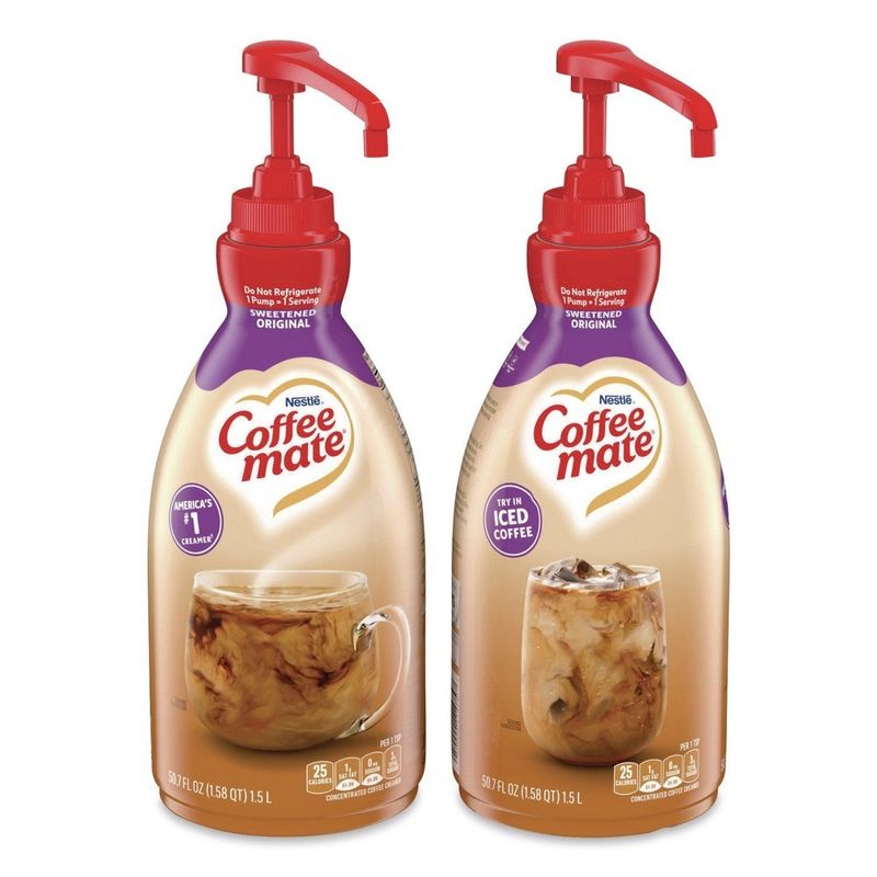Coffee-Mate 13799CT 1.5L Liquid Coffee Creamer Dispenser - Original (2 ...