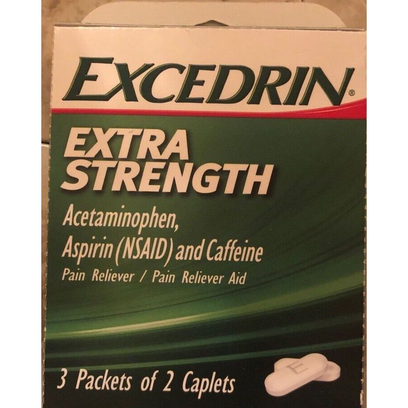 Caplets Excedrin Extra Strength 1bx of 6 Caplets-Brand New-SHIPS N 24 ...