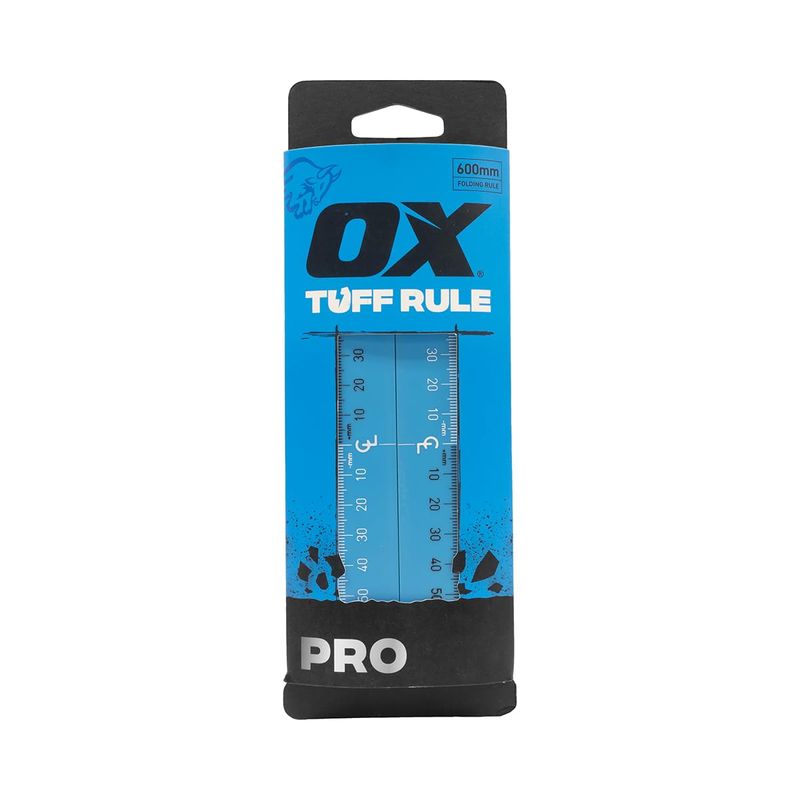 OX Pro Tuff Folding Rule Cyan, Carpenters Measuring Angle Finder ABS ...