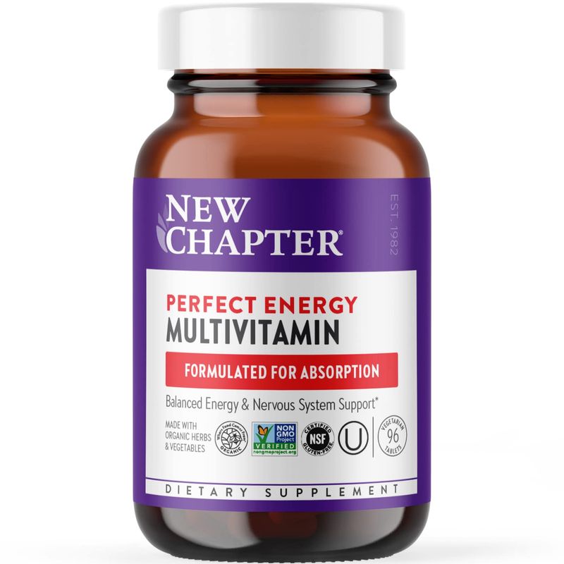 New Chapter Energy Supplement - Perfect Energy Multivitamin for ...