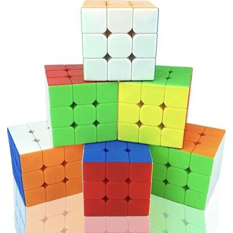 12 Pack Speed Cube Set, Stickerless Cube, Easy 3X3x3 Party Favors ...