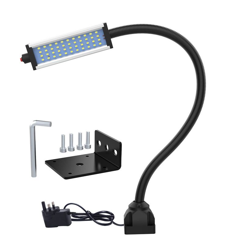 Gooseneck Mill LED Work Light IP66 Waterproof 800 Lumens 110V-240V ...