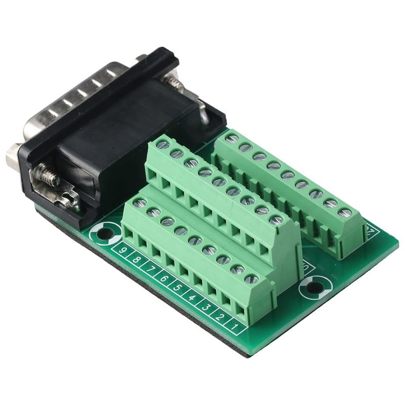 Fudeshe Terminal Block Adapter Green Board DB26-G2-01 Female Connector ...