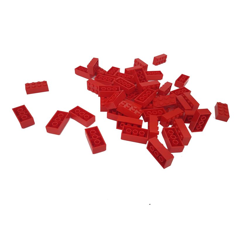 LEGO 50 x Brick 2 x 4 Red - Online Marketplace - EveryMarket