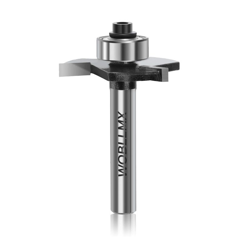 WOBLLMX 0.2 inch (6 mm) Shaft Biscuit Cutter with Bearings, 3 Teeth T ...