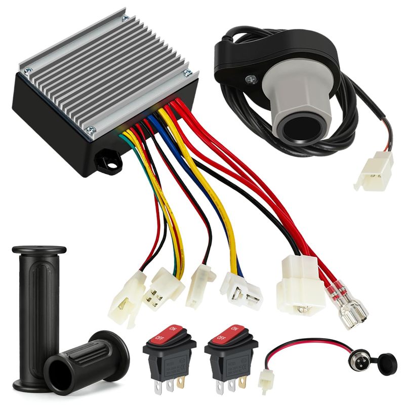 XIKOBY 24V Controller and Throttle Compatible with Razor E200 E300 ...
