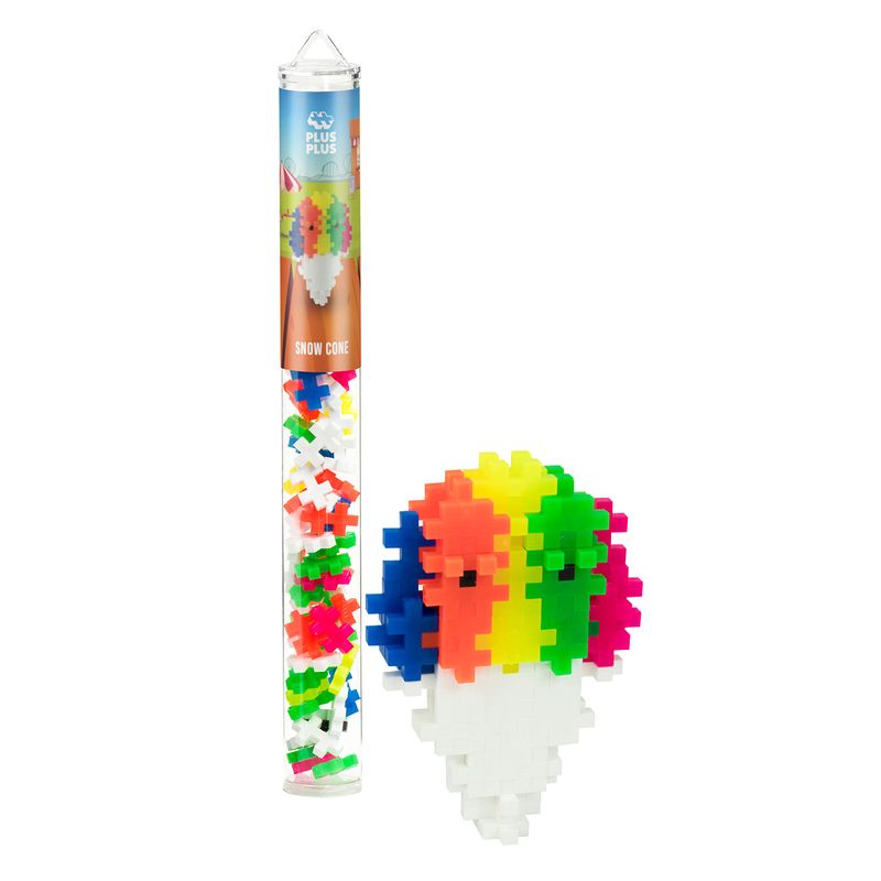 PLUS PLUS – Mini Maker Tube – Snow Cone – 70 Piece, Construction ...