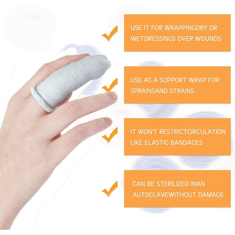 Finger Bandage SENRISE Finger Bandage Tubular, First Aid Tubular ...