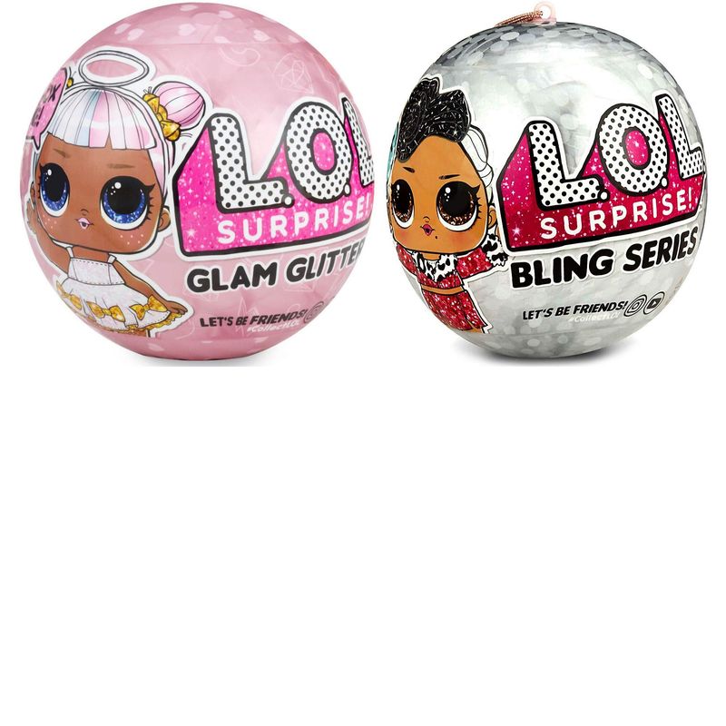 LOL Surprise Dolls Deluxe Bundle - 1 Bling and 1 Glam Glitter - Online ...