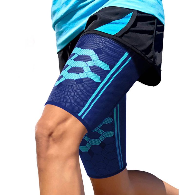 Sparthos Thigh Compression Sleeves (Pair) - Upper Leg Sleeves for Men ...