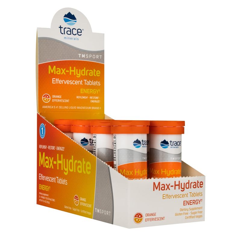 Trace Minerals | Max-Hydrate Endurance | Effervescent Tablets | Energy ...