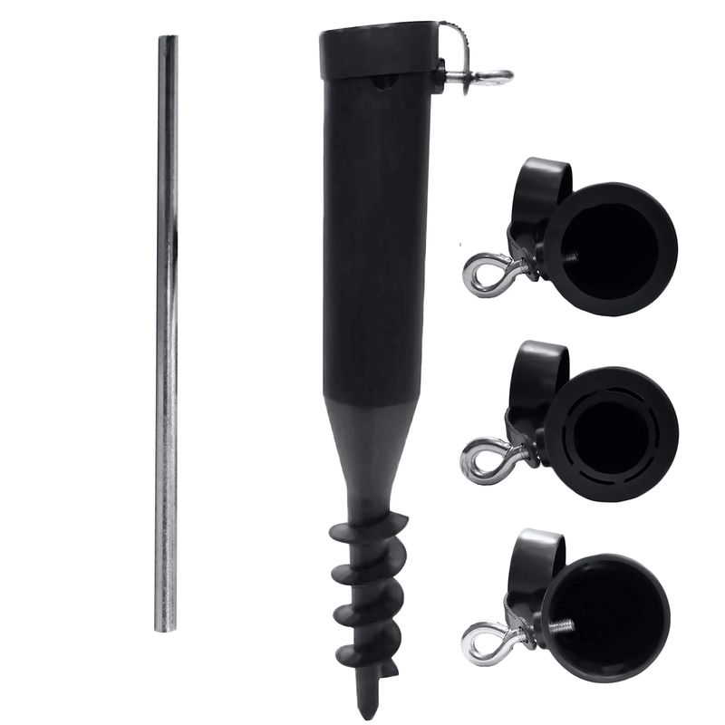 Plastic Ground Spike for Rotary Washing Line - Screw In Earth Anchor ...