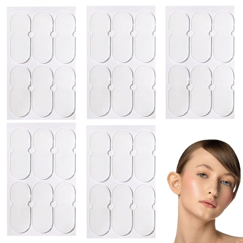 30PCS Waterproof Ear Stickers Clear Ear Support Patches Invisible Ear ...