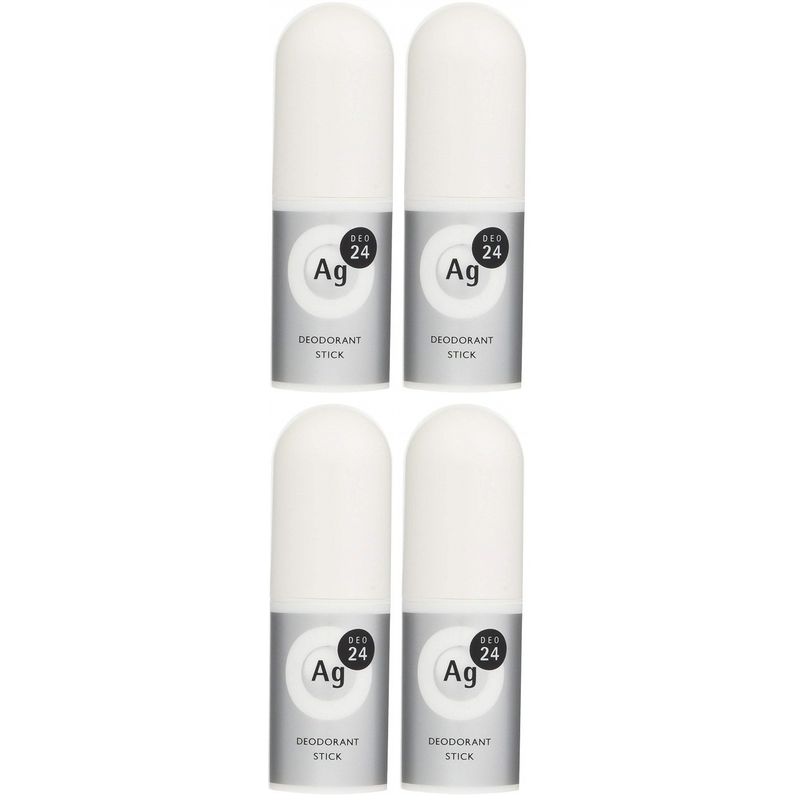 Ag Deo 24 Deodorant Stick EX Unscented, 0.7 oz (20 g) (Quasi-drug) x 4 ...