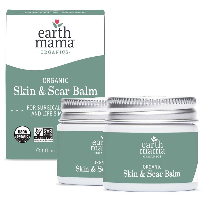 Earth Mama Organic Skin & Scar Balm | Surgical Wound & C-Section ...
