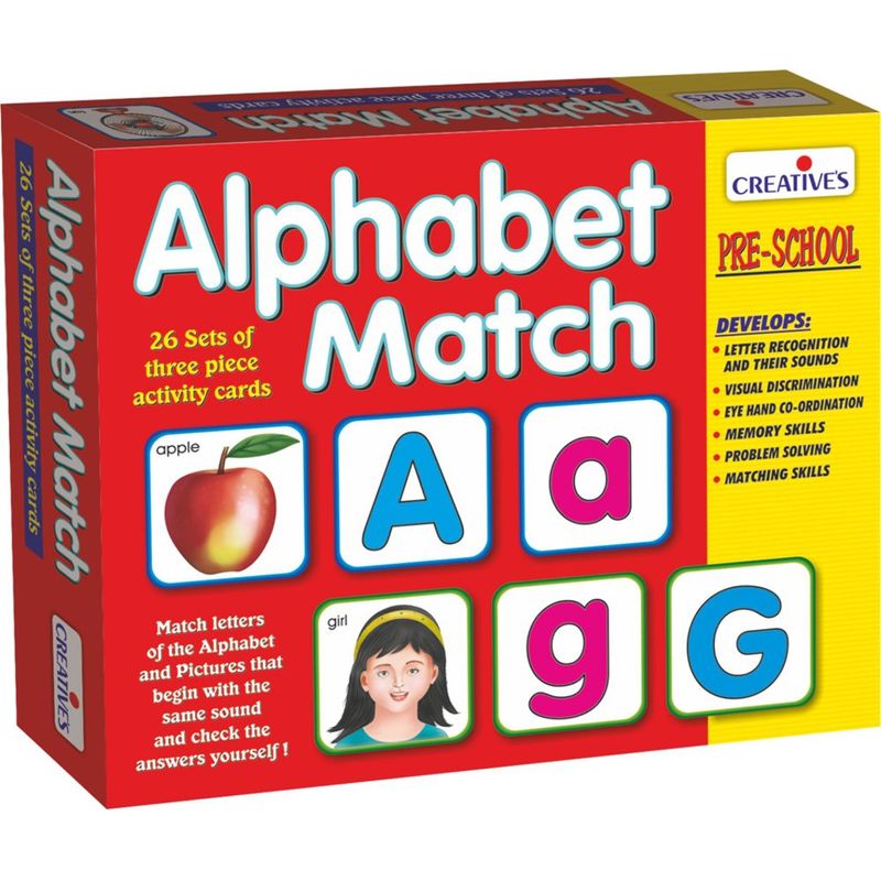 Creative Educational Creative Pre-School Alphabet Match Cards - Online ...