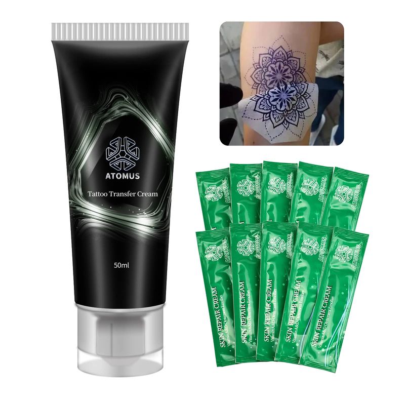 ATOMUS Tattoo Transfer Cream Gel Tattoo Skin Dissolving Gel for Paper ...