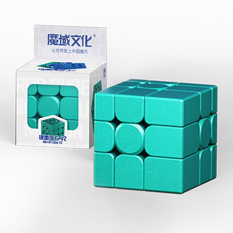 Moyu Mirror Cube V2, 3x3 Stickerless Cube 3x3x3 Magic Speed Cube ...