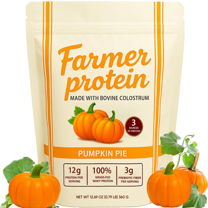 Ballerina Farm Pumpkin Pie Protein Powder, Grass-Fed Whey Protein ...
