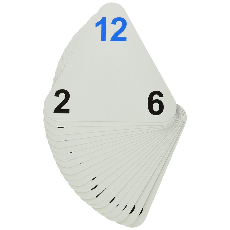 LEARNING ADVANTAGE The Original Triangle Flash Cards | Multiplication ...