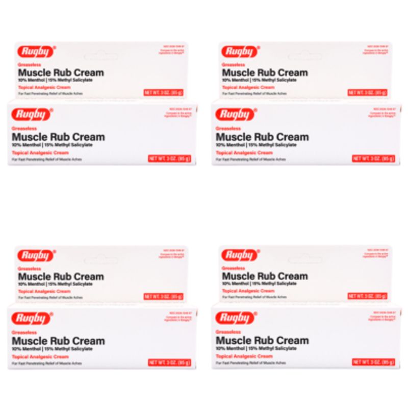 Rugby Muscle Rub Cream - Fast Relief / Greaseless | Bengay (3-2027) - 4 Pack - Online ...