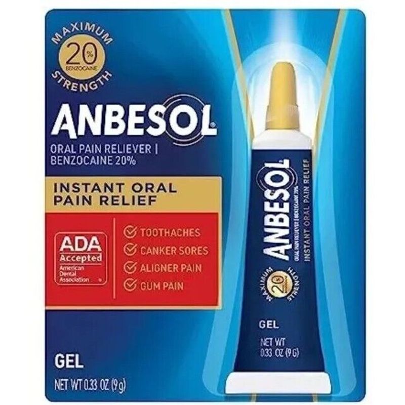 Anbesol Maximum Strength Oral Pain , Instant Pain Relief Exp 1/2026 ...