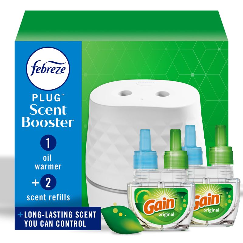 Febreze PLUG Scent Booster Starter Kit, Oil Diffuser, Air Freshener ...
