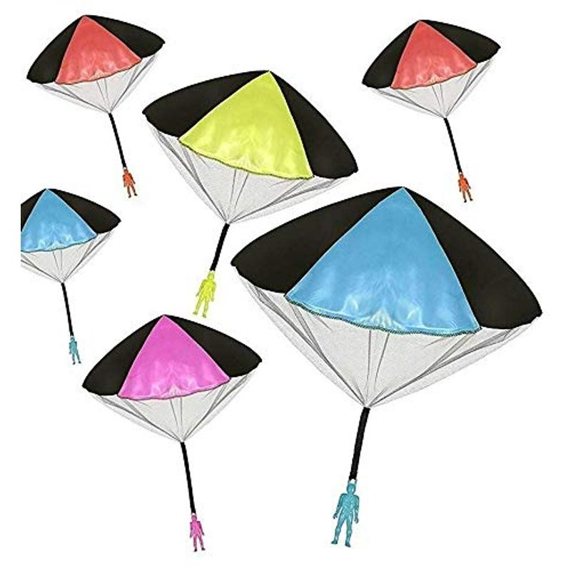 Toys+ Tangle Free Parachute Men 6 Piece Set Parachute (Colors and ...