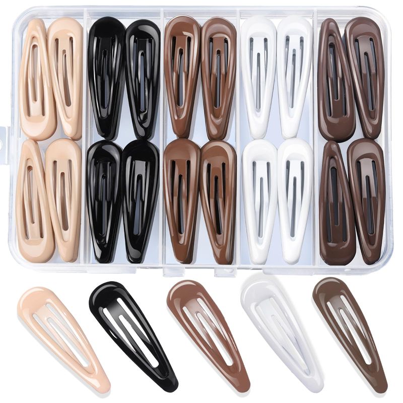 Teenitor 50Pcs Snap Hair Clips,2 Inch Hair Barrettes Hair Clips For ...
