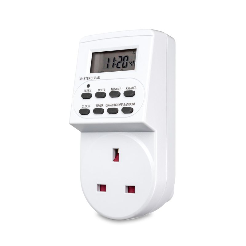 Defender 24 Hour Digital Timer Plug - Electric Switch Energy Saver ...