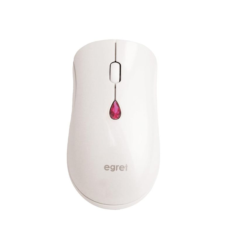 Egret SweetiE Wireless Mouse with Artificial Gemstone Button, 12 Colors ...