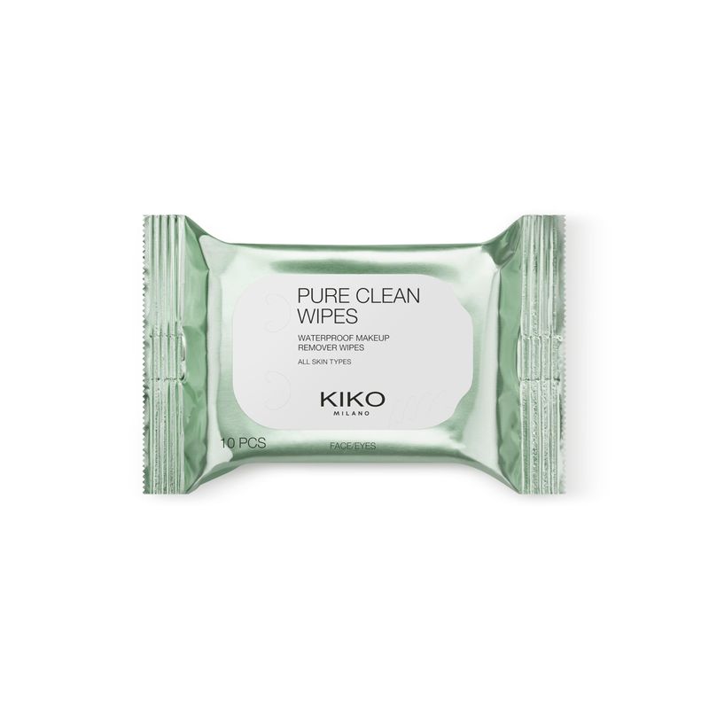KIKO Milano Pure Clean Wipes Mini, Make-Up Wipes for Face, Eye Area and ...