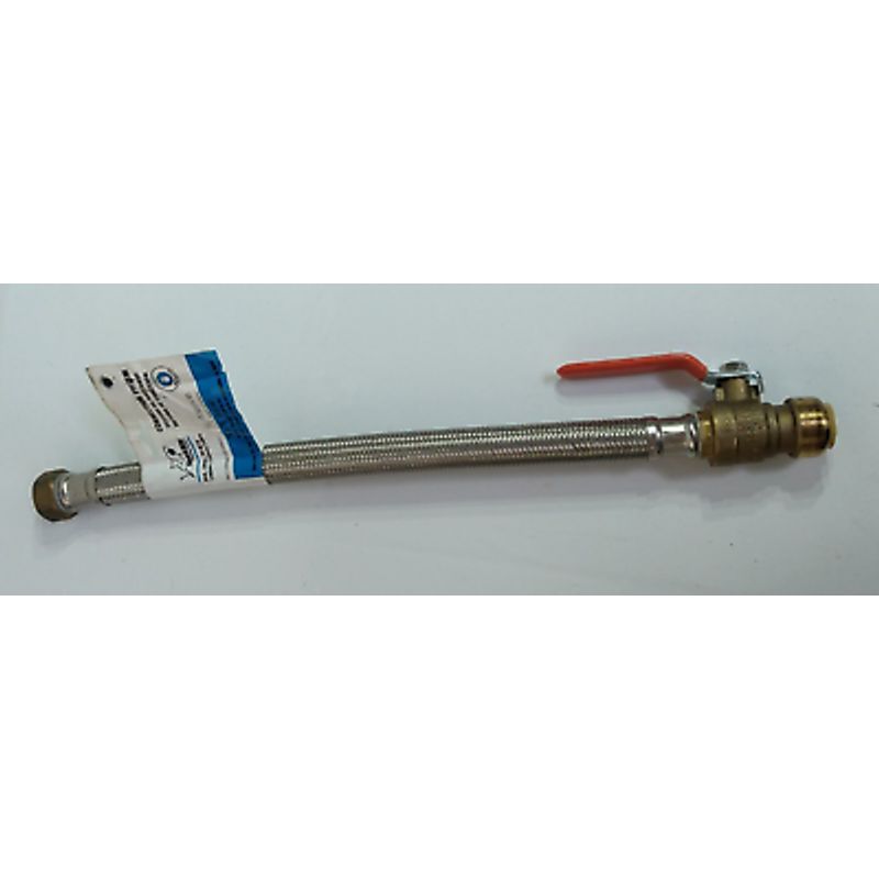 NEW 3/4 x 3/4 x 18 Shark Bite Push-To-Connect Ball Valve Flex Hose ...