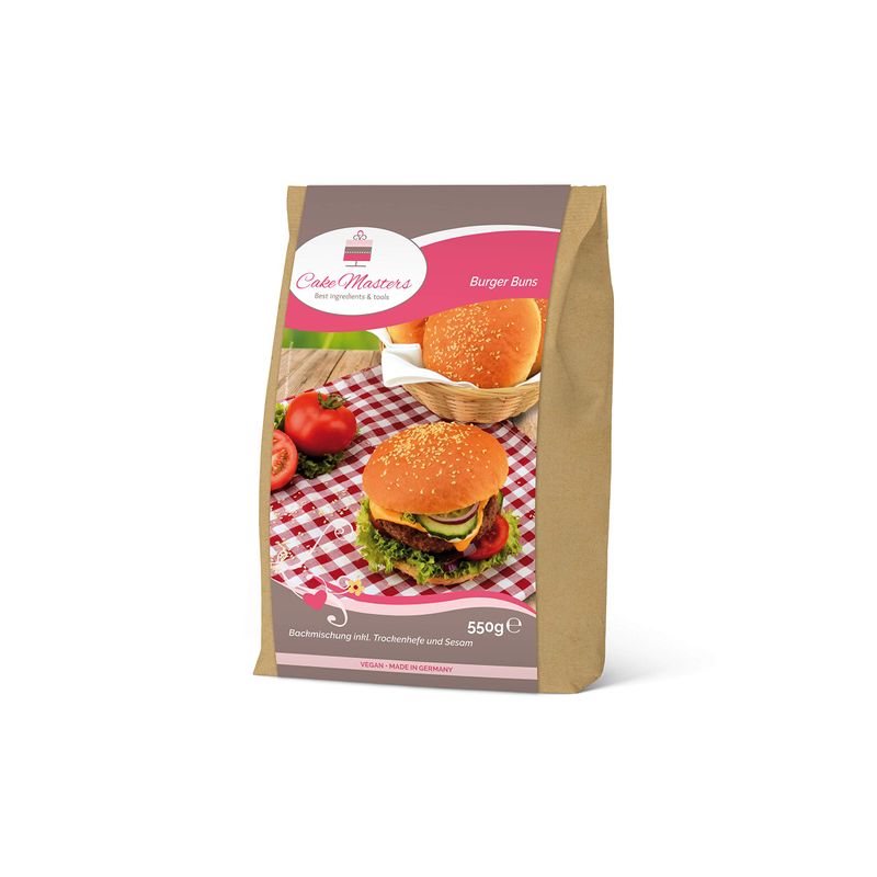 Baking Mix Burger Buns 550g Including Yeast and Sesame - Online ...