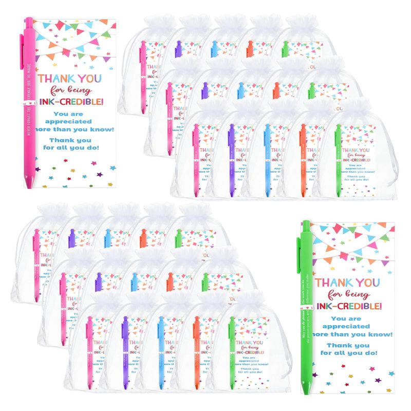 GADITIEK 30 Sets Thank you Gift - Motivational Pens Thank you Gifts for ...