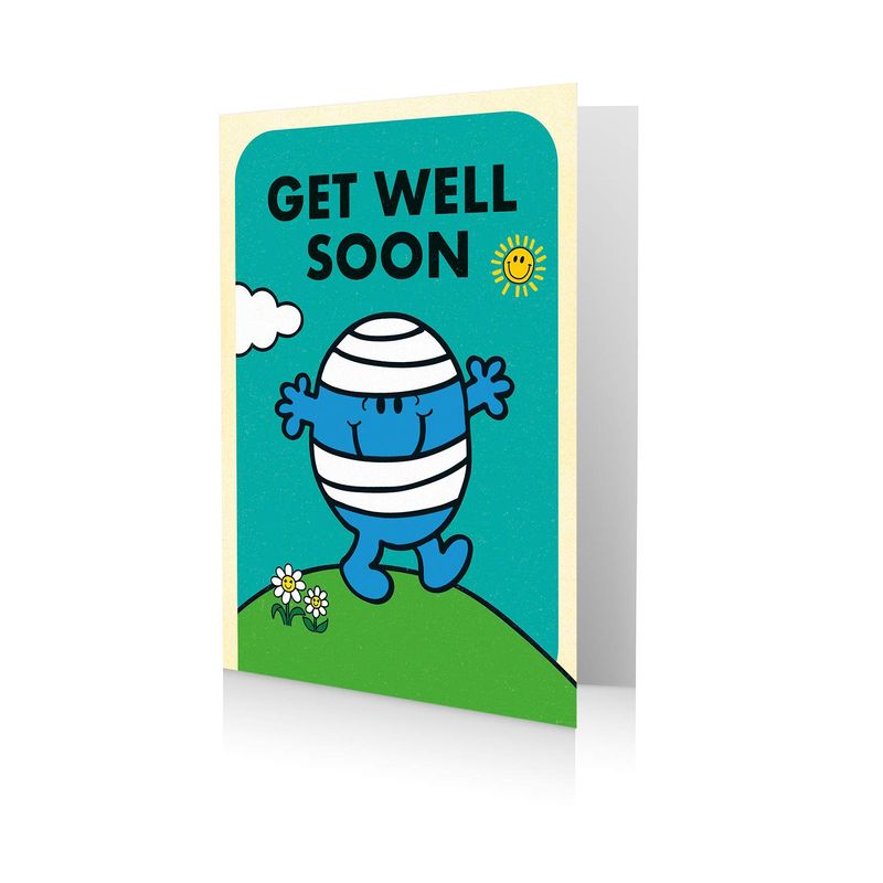 Mr Men & Little Miss Greetings Card, Mr Bump, Get Well Soon, Multiple ...