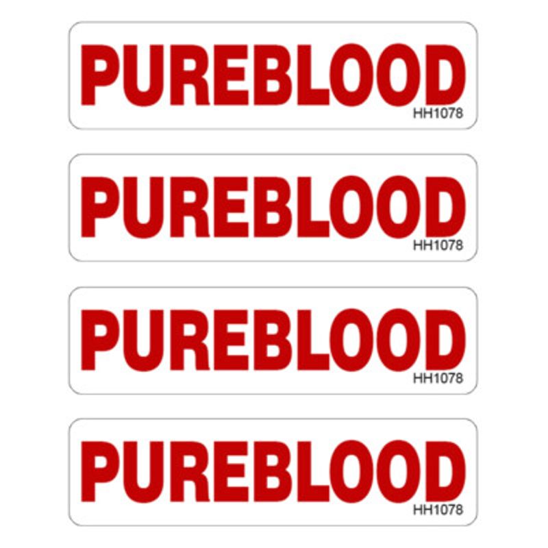 Hard Hat Pureblood Stickers 4 Pack - No Mandates Vinyl Decal tool box ...