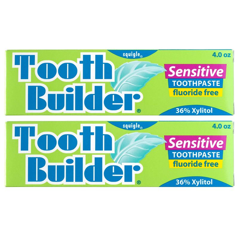 Squigle Tooth Builder SLS Free Toothpaste (Stops Tooth Sensitivity ...