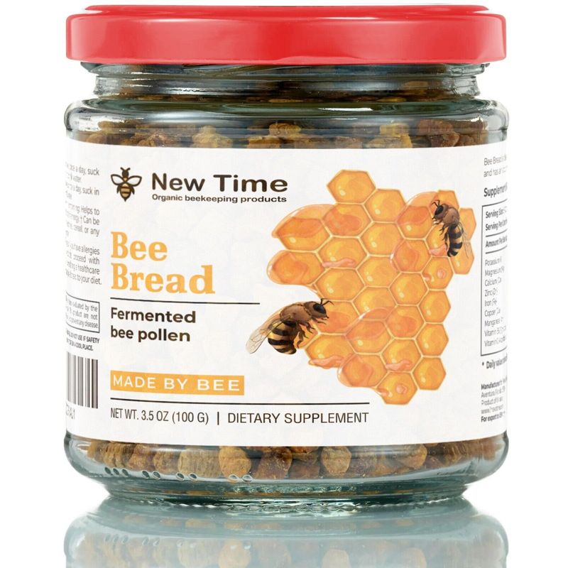Raw Bee Bread 3.5oz/100g Fermented Bee Pollen, Pan de Abeja, Organic ...