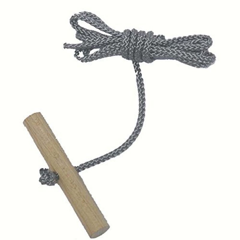 Sledge Rope Pulling Rope 1.5 m Long with Beechwood Handle for Sledges ...