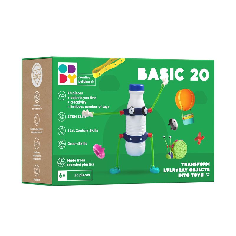 Oddy Basic 20 Creative Play Kit - Eco-Friendly Toy Building Set for ...
