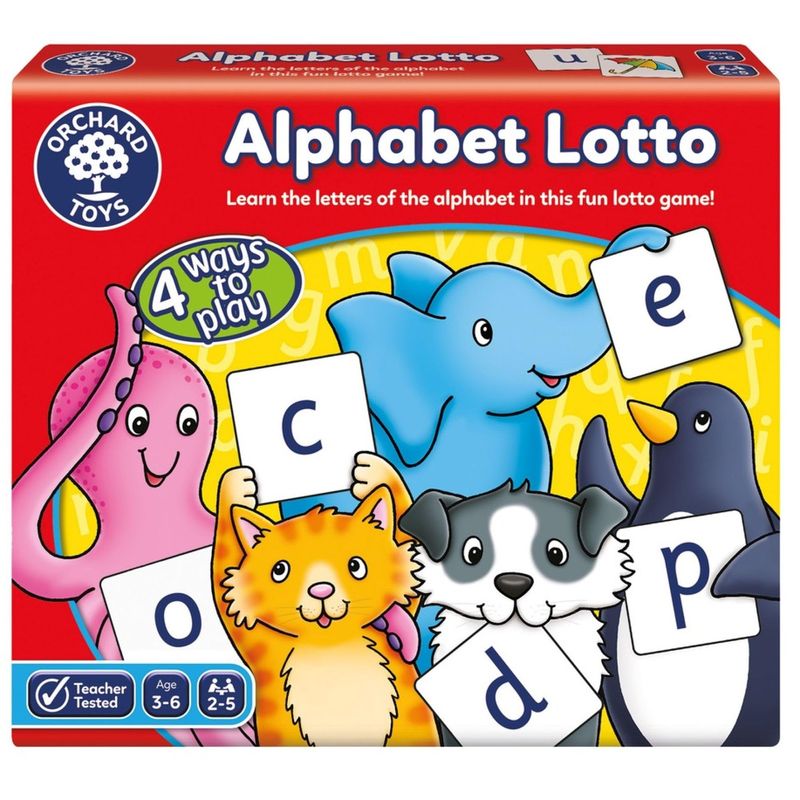 Orchard Toys Alphabet Lotto Game, Learn the Letters of the Alphabet ...