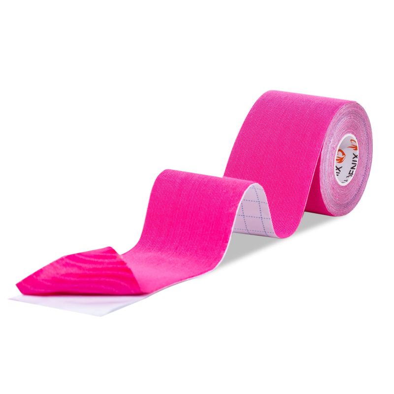 Kinesiology Sports Tape Pink | 5m Roll of Muscle Support Tape | Water ...
