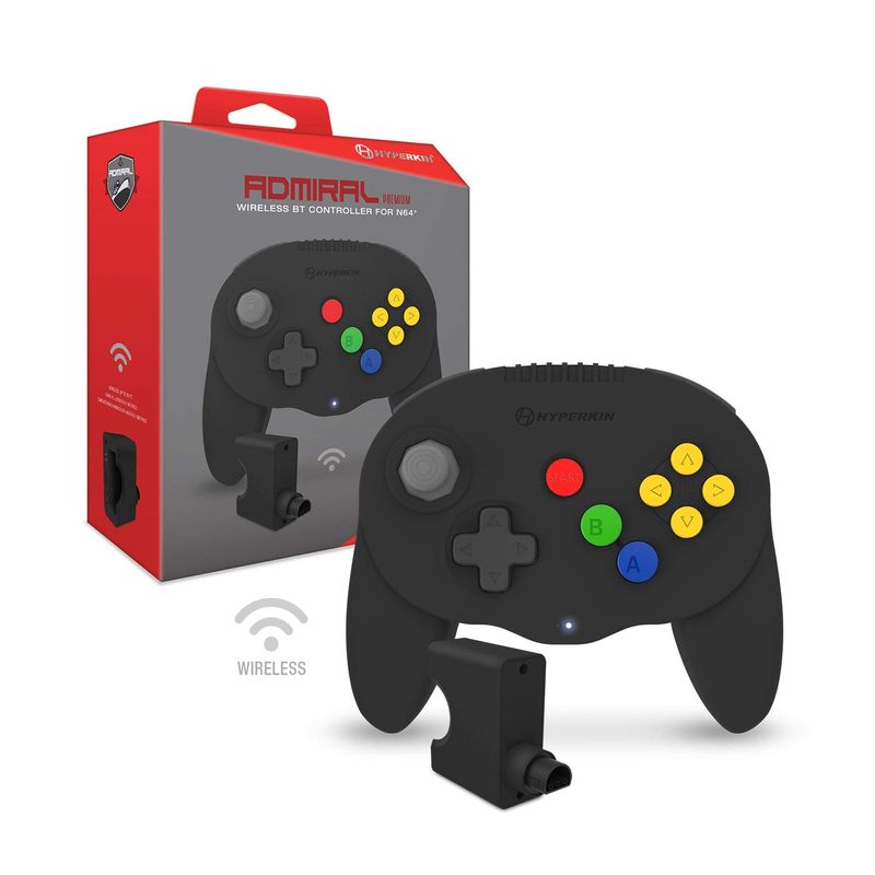 Hyperkin "Admiral" Premium BT Controller for N64 (Black) - Nintendo 64 ...