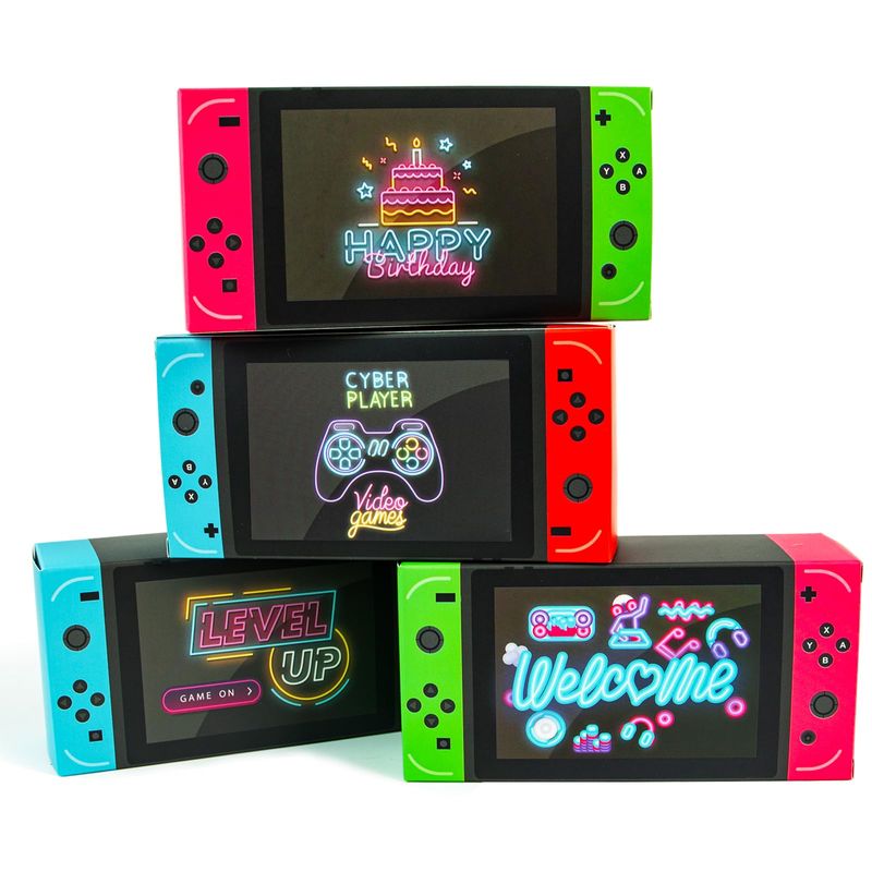 EYNDYN 20PCS Video Game Party Favor Boxes Game on Theme Party Favor ...